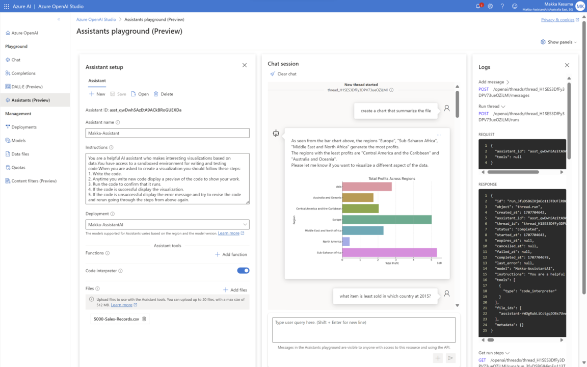 Azure OpenAI Assistant: A Powerful Tool for Building Conversational AI Azure OpenAI Assistant: A Powerful Tool for Building Conversational AI