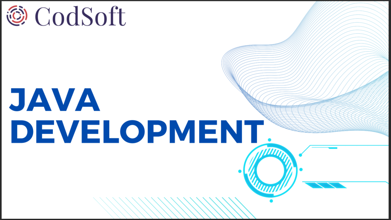 A Journey into Java Development: My Internship Experience with Codsoft A Journey into Java Development: My Internship Experience with Codsoft