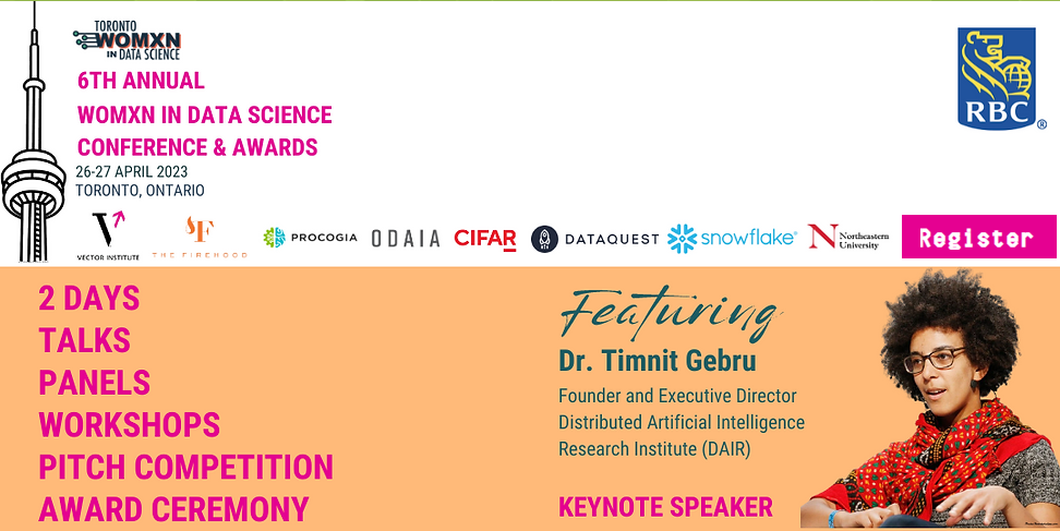 Toronto Womxn in Data Science 2023 - Day 1 Toronto Womxn in Data Science 2023 - Day 1