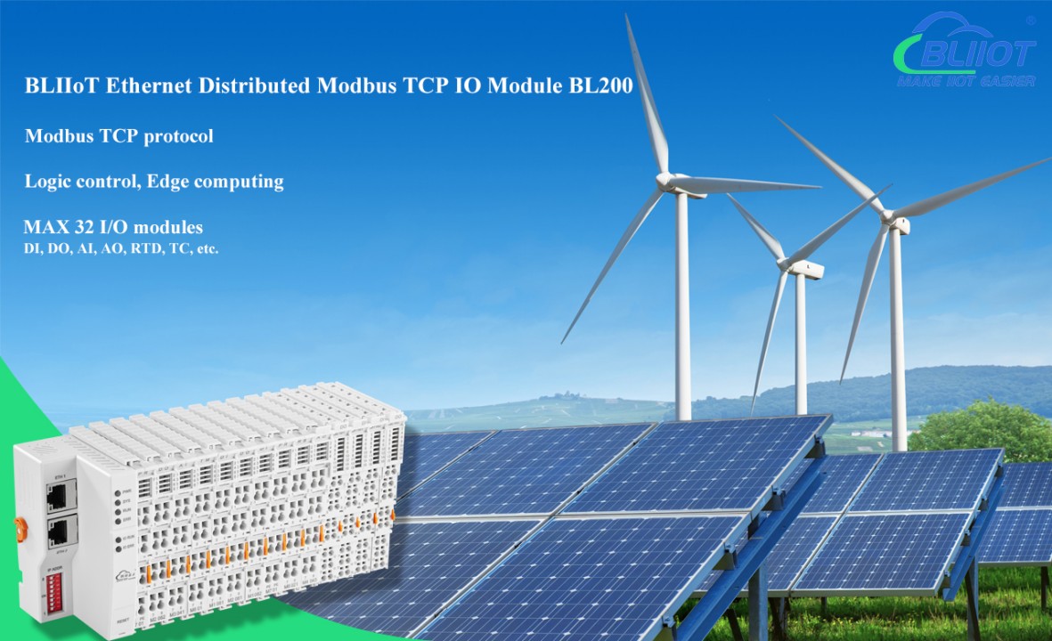 BLIIoT Distributed Modbus TCP IO Module BL200 is used in Wind Power BLIIoT Distributed Modbus TCP IO Module BL200 is used in Wind Power