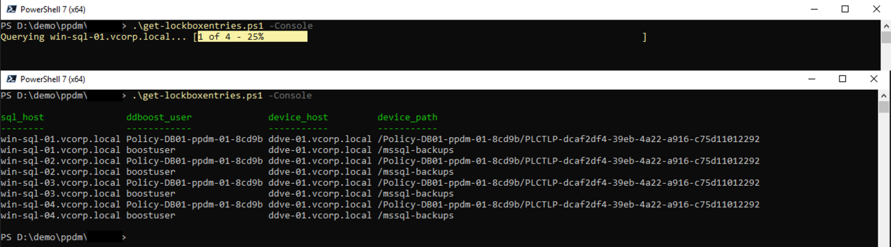 PowerProtect Data Manager: Querying for MSSQL Lockbox Entries PowerProtect Data Manager: Querying for MSSQL Lockbox Entries