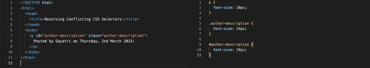 Resolving Conflicting CSS Selectors Resolving Conflicting CSS Selectors