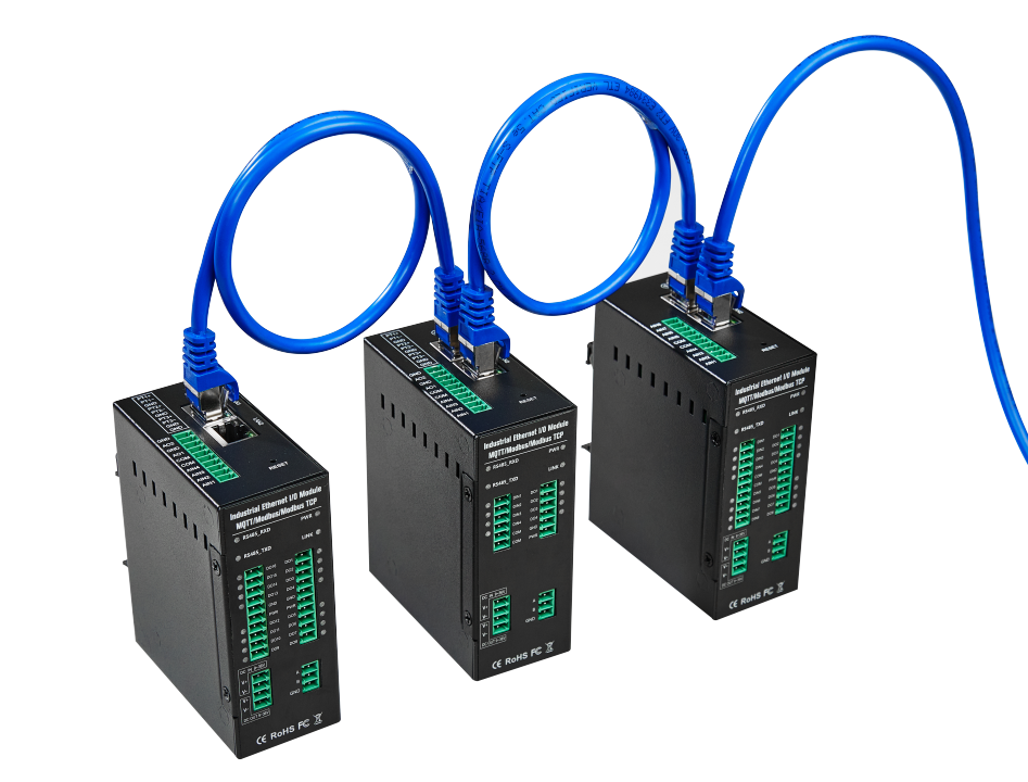 Ethernet I/O module for Multi-applications also support MQTT Ethernet I/O module for Multi-applications also support MQTT