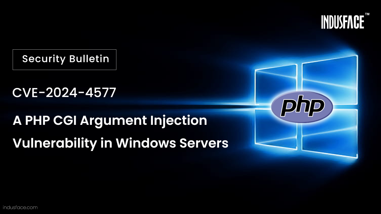 CVE-2024-4577 – A PHP CGI Argument Injection Vulnerability CVE-2024-4577 – A PHP CGI Argument Injection Vulnerability