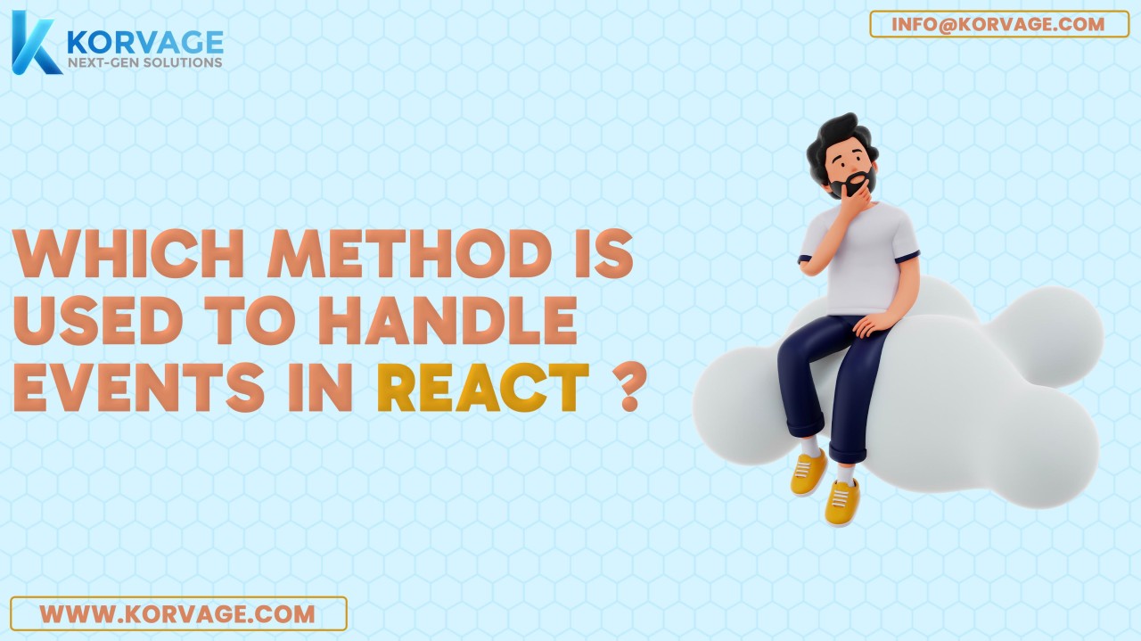 Which Method Is Used To Handle Events In React? Which Method Is Used To Handle Events In React?
