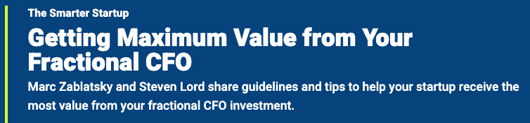 Getting Maximum Value from Your Fractional CFO Getting Maximum Value from Your Fractional CFO
