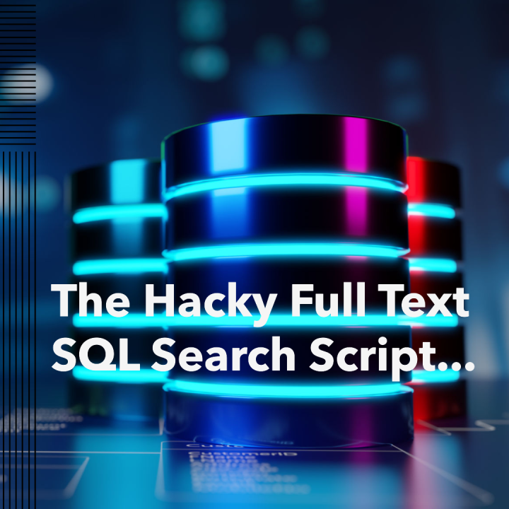 Search an entire SQL Database for a piece of data. Search an entire SQL Database for a piece of data.