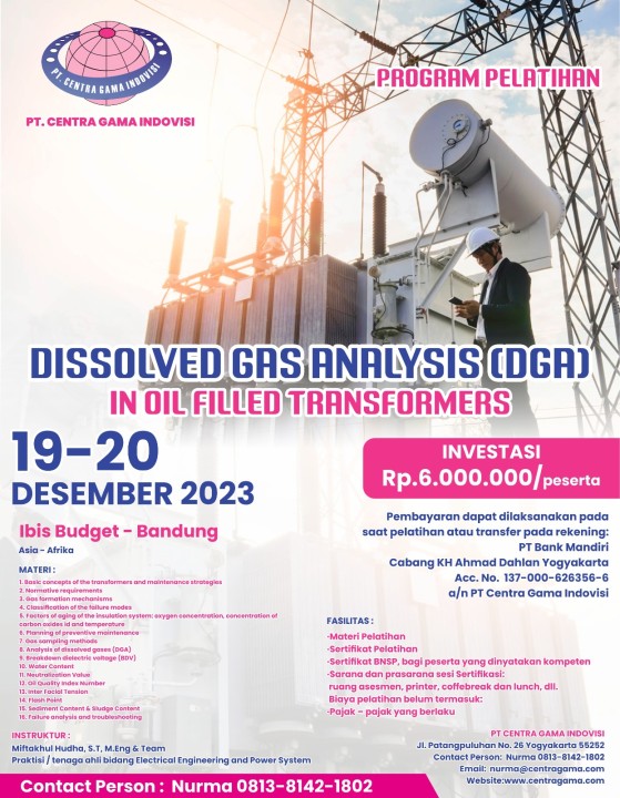 Pelatihan Dissolved Gas Analysis dalam Transformator Pelatihan Dissolved Gas Analysis dalam Transformator