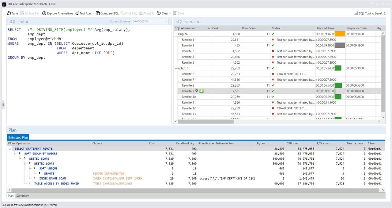 How to Tune SQL with DB Link for Oracle I? How to Tune SQL with DB Link for Oracle I?