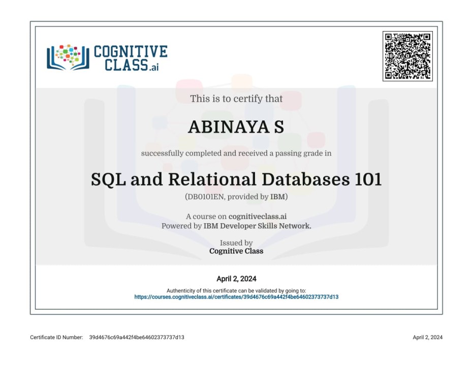 SQL & RELATIONAL DATABASES SQL & RELATIONAL DATABASES