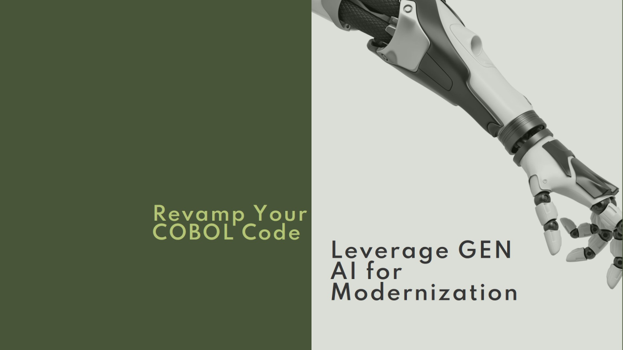 Leveraging GEN AI : Modernize your legacy COBOL code Leveraging GEN AI : Modernize your legacy COBOL code