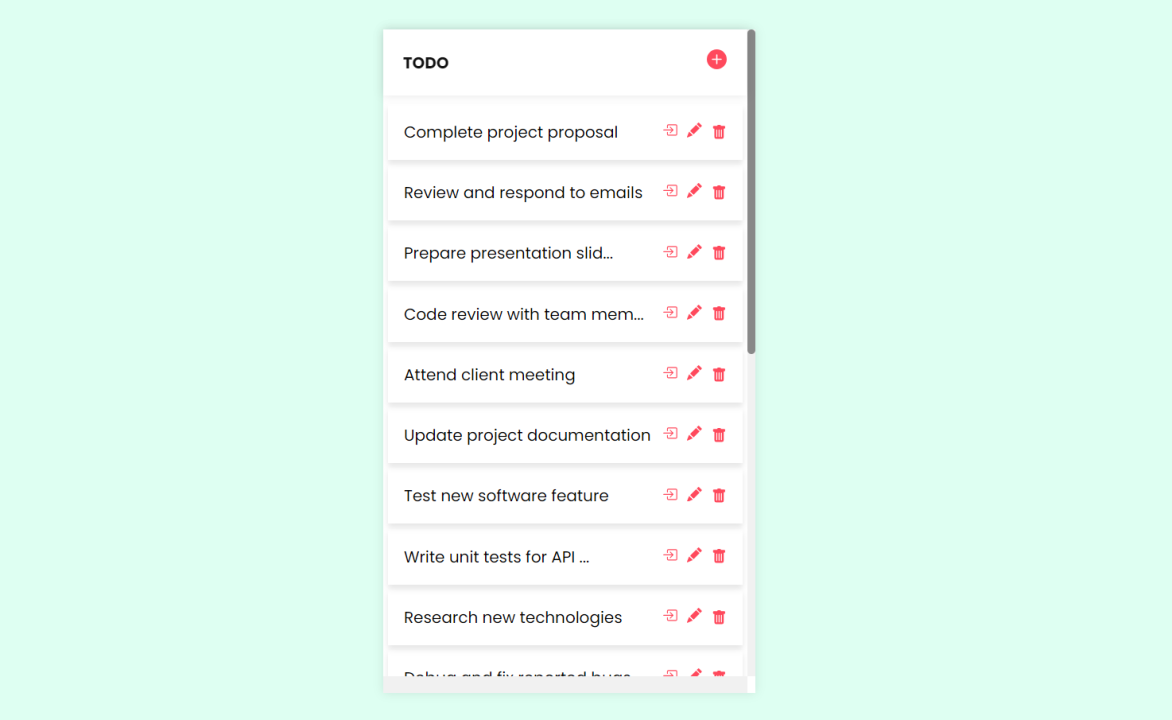 Simple React Todo application Simple React Todo application
