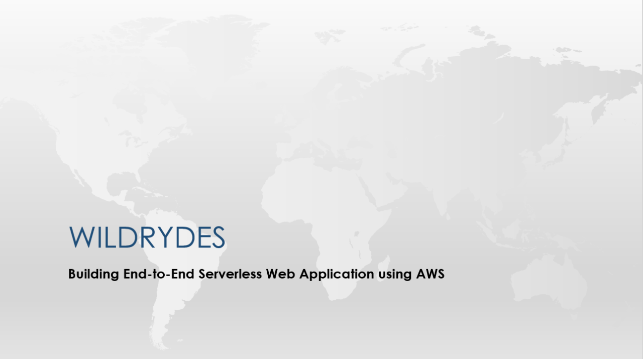 Building End-To-End Serverless Web Application using AWS Building End-To-End Serverless Web Application using AWS