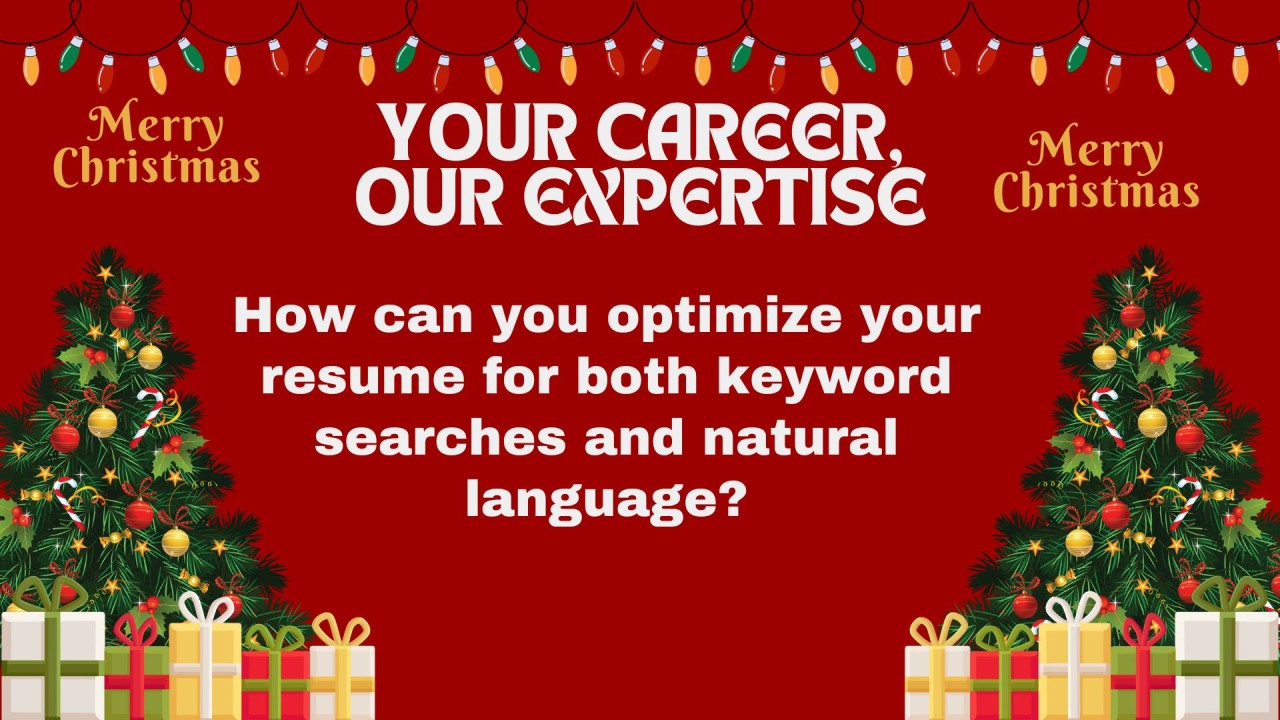 How can you optimize your resume for both keyword searches and natural ... How can you optimize your resume for both keyword searches and natural ...