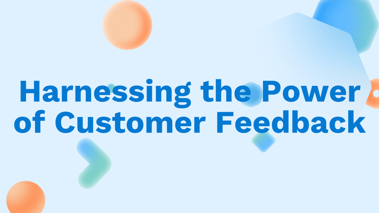 Harnessing the Power of Customer Feedback Harnessing the Power of Customer Feedback