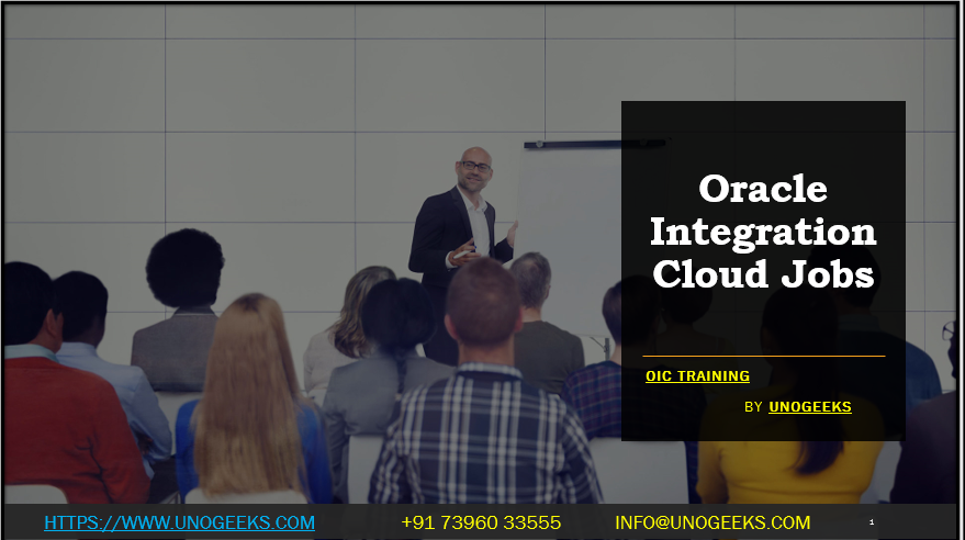 Oracle Integration Cloud Jobs Oracle Integration Cloud Jobs