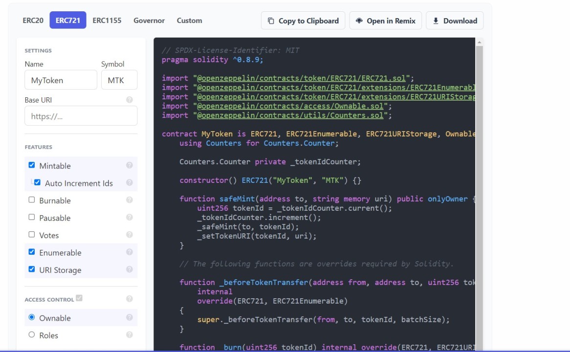 Writing and Deploying Smart Contracts using Openzeppelin Contract wizard. Writing and Deploying Smart Contracts using Openzeppelin Contract wizard.