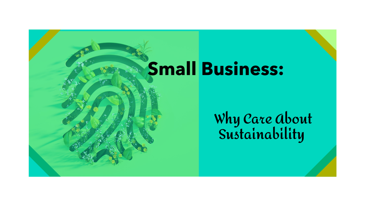 Why SMEs should care about sustainability. Why SMEs should care about sustainability.