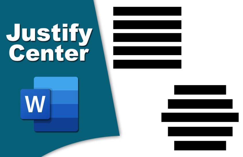 How to text Justify and center in word How to text Justify and center in word