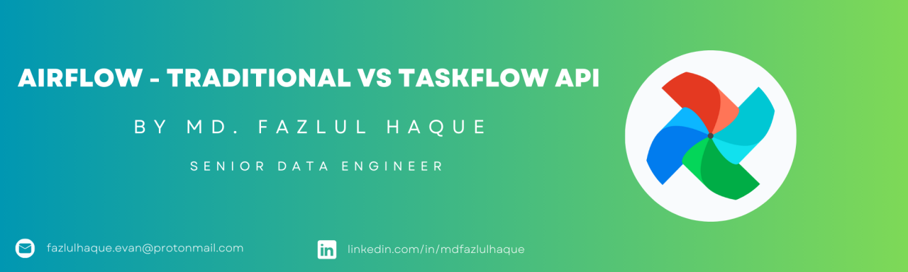 Traditional vs TaskFlow API Traditional vs TaskFlow API
