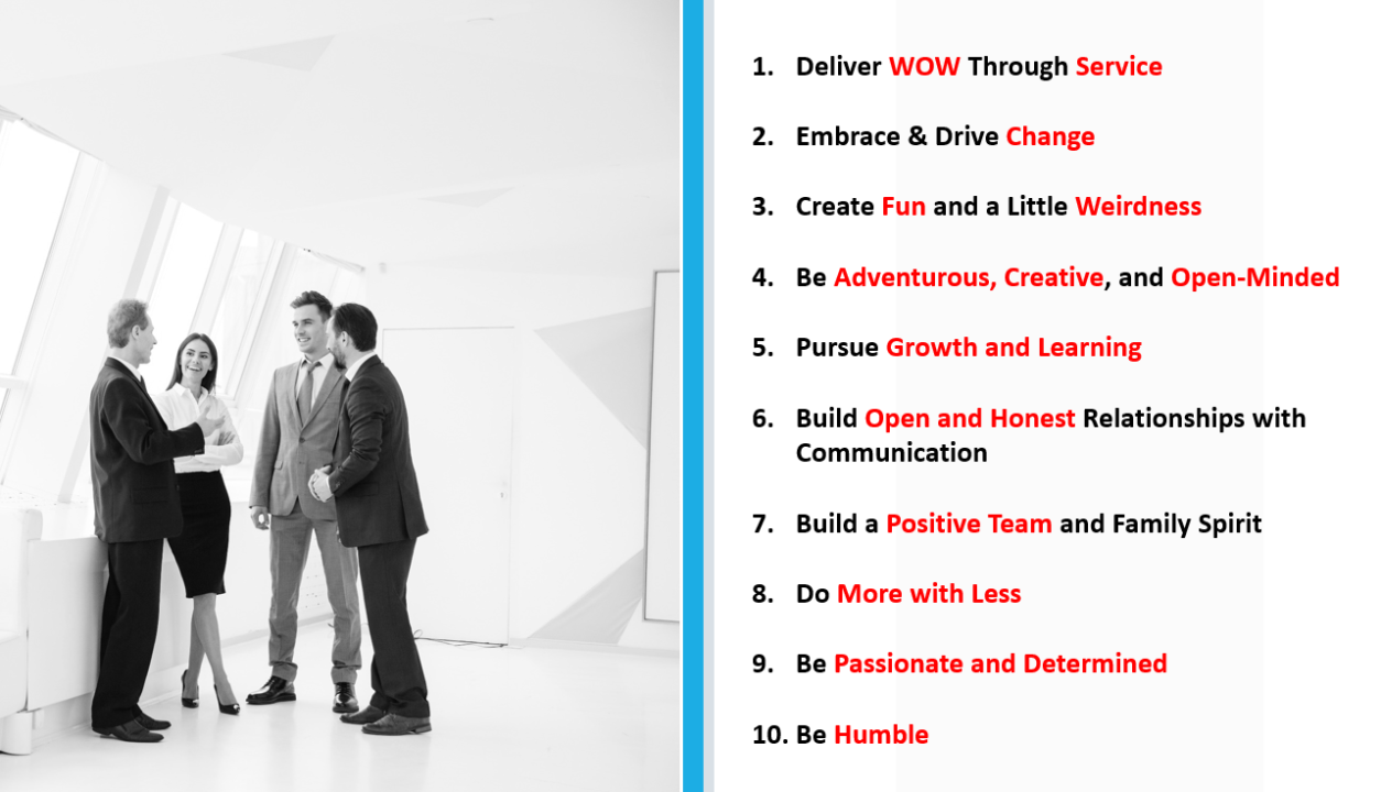 Core Values of Culture Core Values of Culture