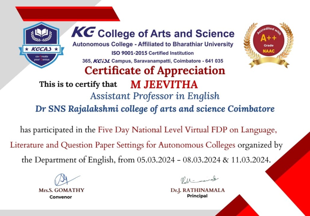 Five Days National Level FDP Five Days National Level FDP