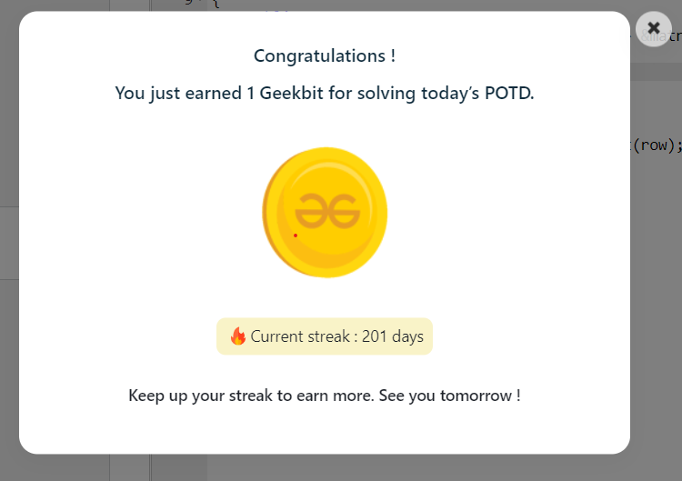 馃殌 Exciting Milestone Achieved: 201 Days of Daily Problem Solving! 馃殌 馃殌 Exciting Milestone Achieved: 201 Days of Daily Problem Solving! 馃殌