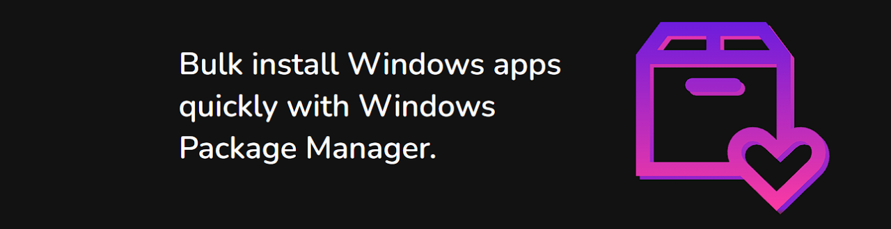 Bulk install Windows apps Bulk install Windows apps