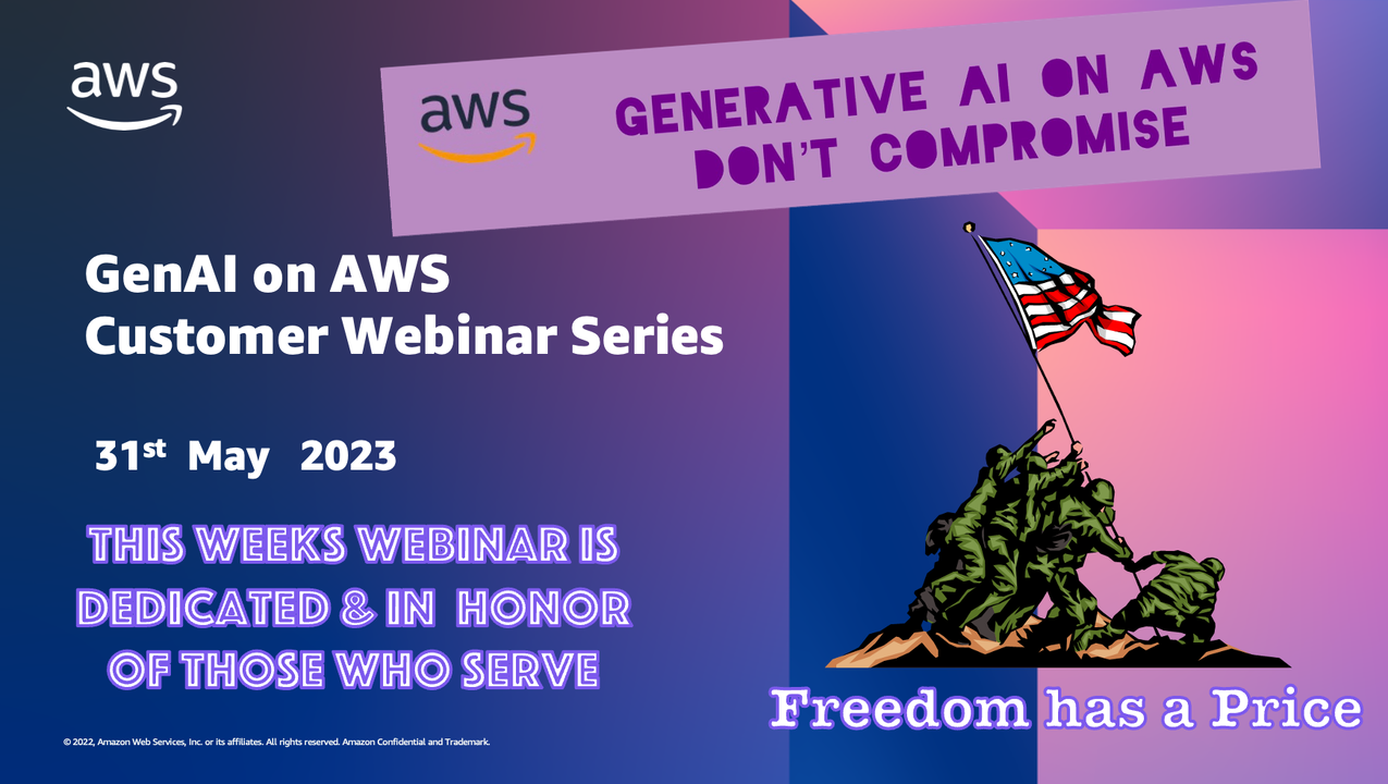 GenAI on AWS Webinar - Click to Register GenAI on AWS Webinar - Click to Register