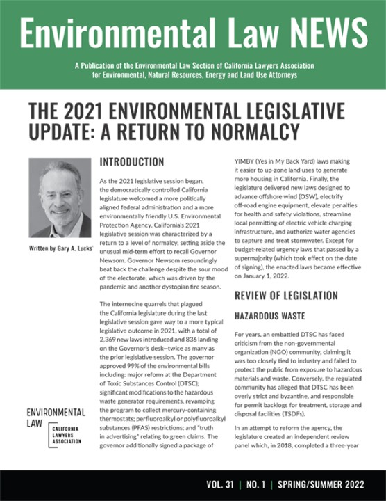 New Environmental Laws 2022 New Environmental Laws 2022