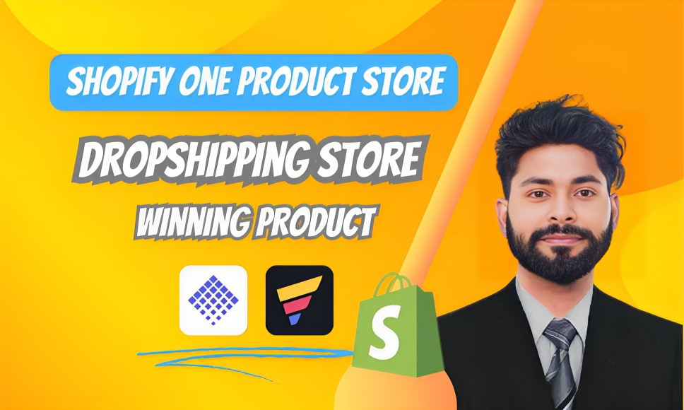 I will build a profitable Shopify one-product dropshipping store I will build a profitable Shopify one-product dropshipping store