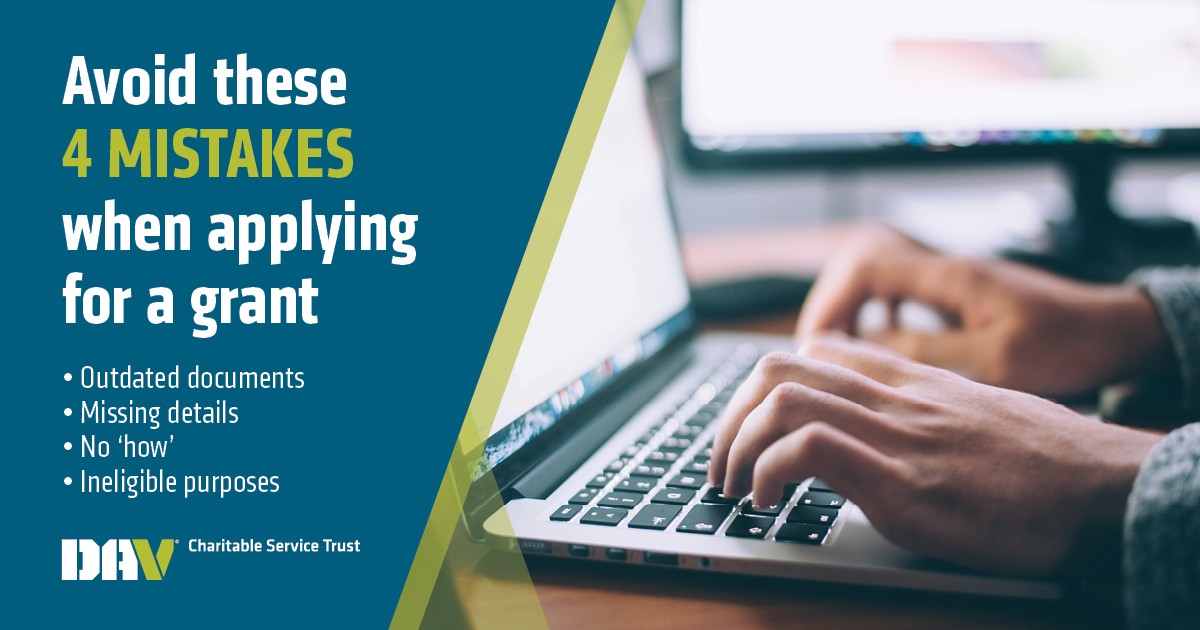 Avoid these 4 mistakes when applying for a grant Avoid these 4 mistakes when applying for a grant