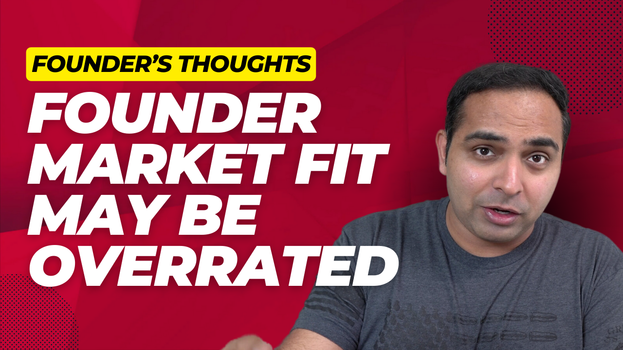Founder Market Fit May Be Overrated Founder Market Fit May Be Overrated