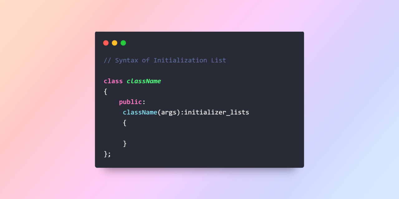 Mastering Initializer Lists in C++ Mastering Initializer Lists in C++