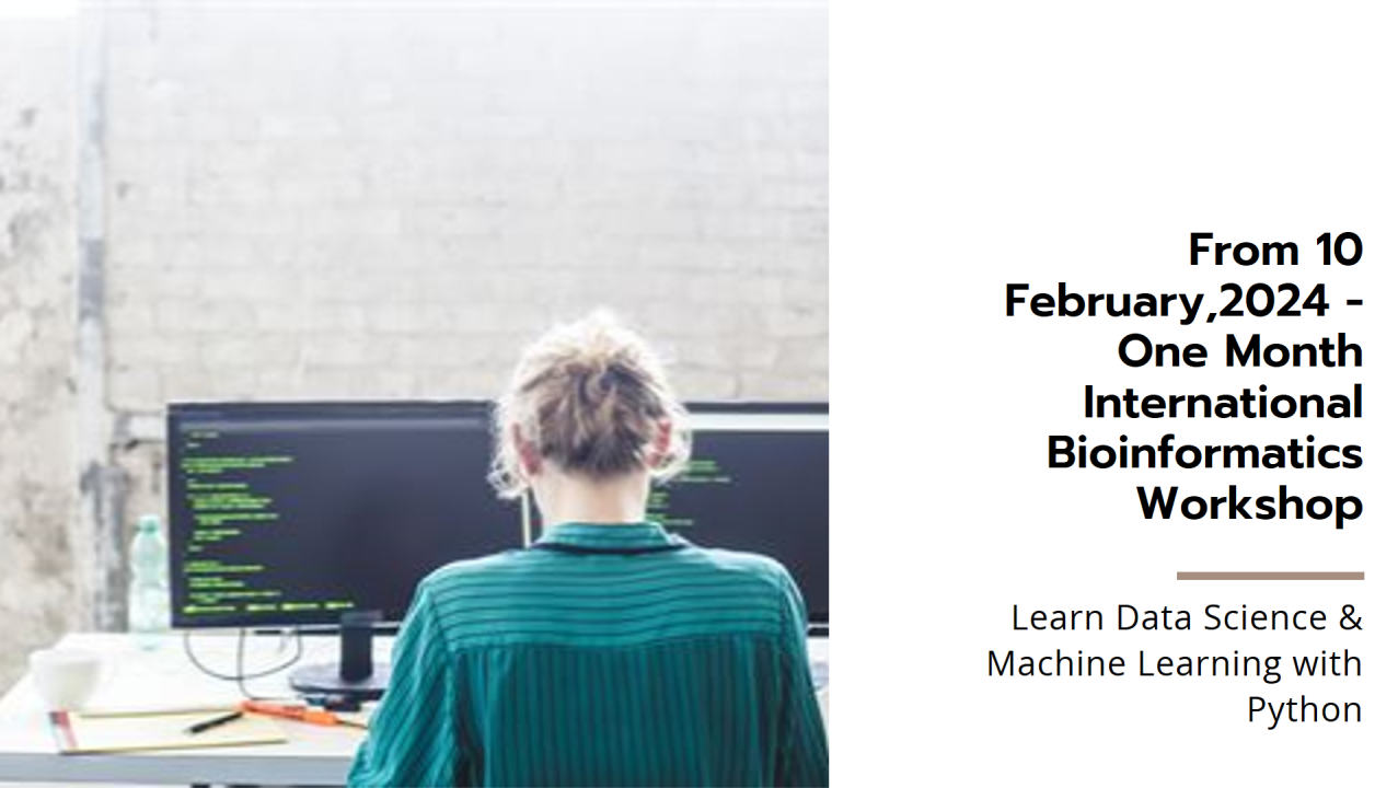 Bioinformatics Workshop on -Data Science & Machine Learning with Python ... Bioinformatics Workshop on -Data Science & Machine Learning with Python ...