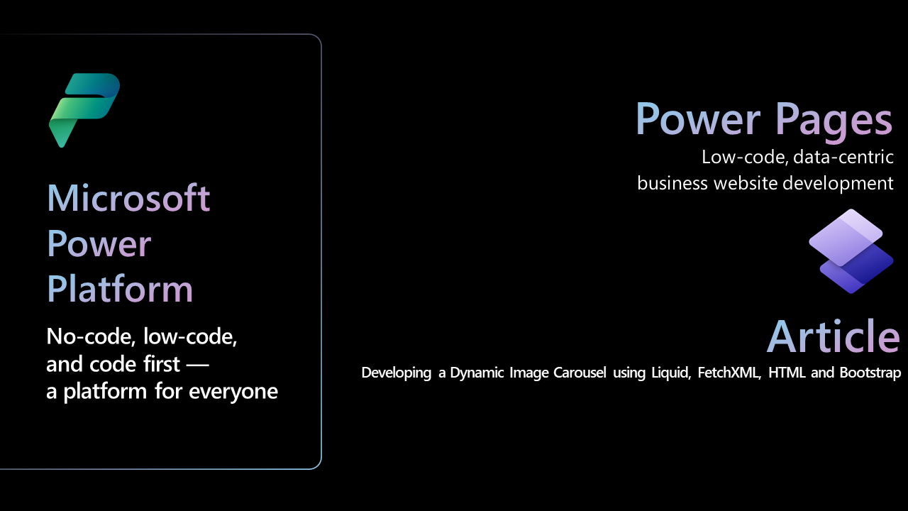 Microsoft Power Pages: Developing a Dynamic Image Carousel using Liquid ... Microsoft Power Pages: Developing a Dynamic Image Carousel using Liquid ...