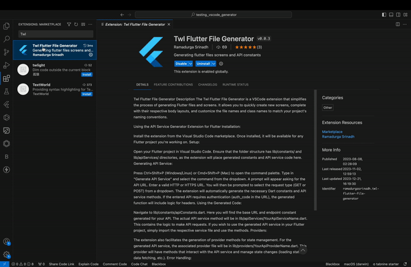 Supercharge Your Flutter Development with 'Twl Flutter File Generator ... Supercharge Your Flutter Development with 'Twl Flutter File Generator ...