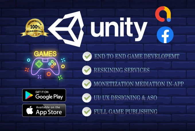 I will provide unity game development, monetization and multiplayer I will provide unity game development, monetization and multiplayer