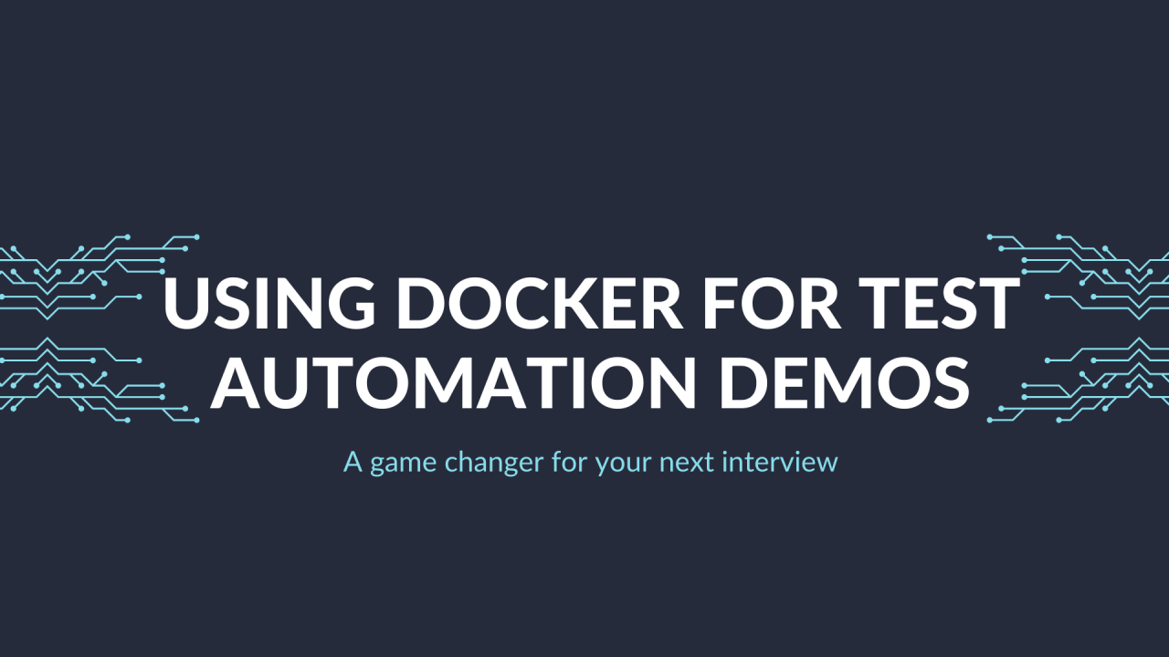 Using Docker for test automaton demos. Using Docker for test automaton demos.