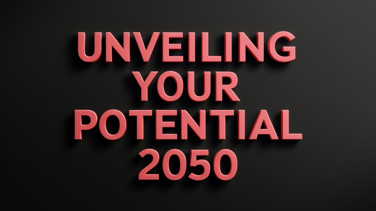 Unveiling Your Potential in 2050 Unveiling Your Potential in 2050