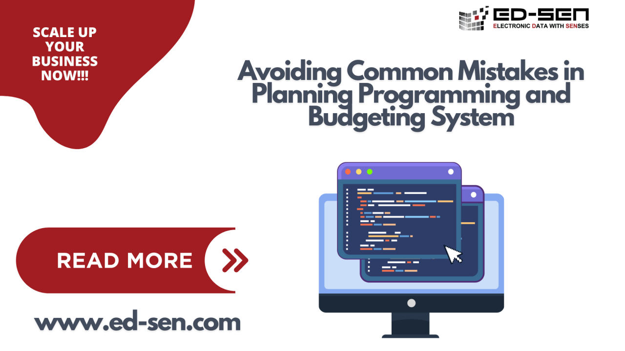 Avoiding Common Mistakes in Planning Programming and Budgeting Avoiding Common Mistakes in Planning Programming and Budgeting