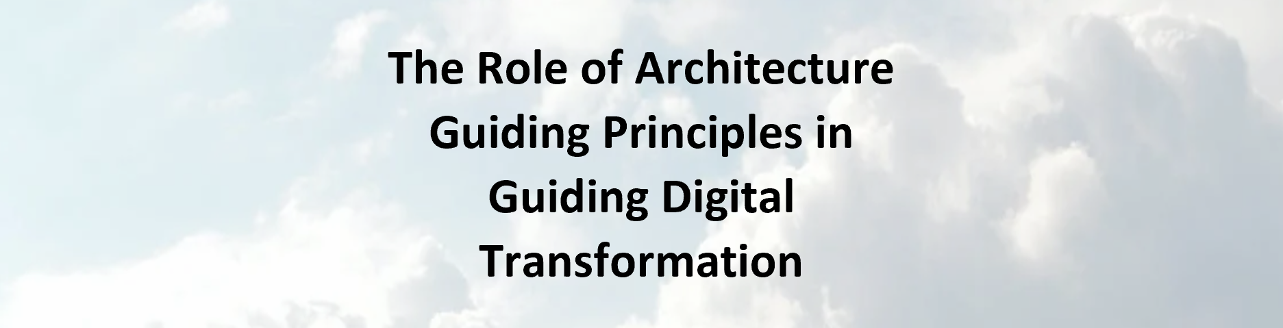 Laying the Foundation for Growth: The Role of Architecture Guiding ... Laying the Foundation for Growth: The Role of Architecture Guiding ...
