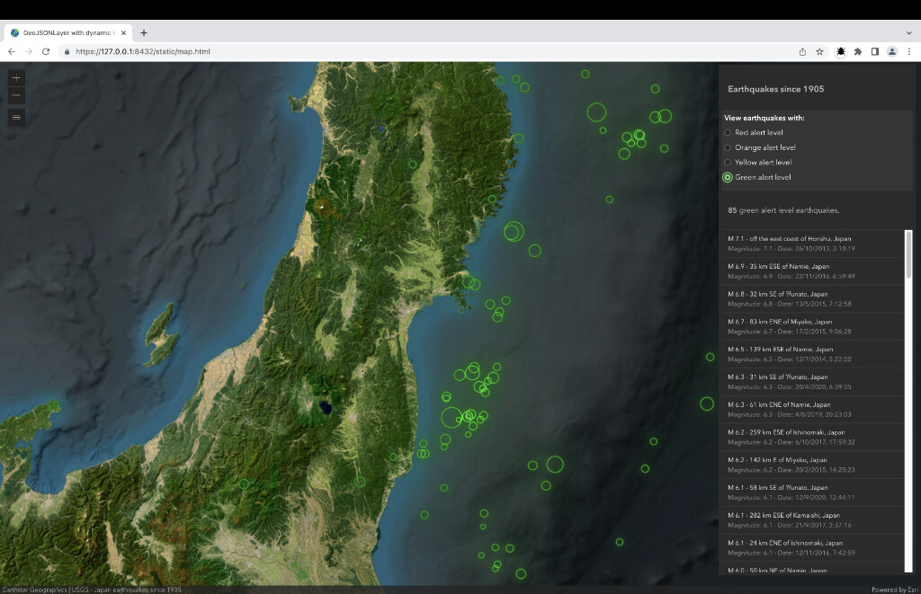 How to load GeoJSON from Postgres using a Bounding Box with the ArcGIS ... How to load GeoJSON from Postgres using a Bounding Box with the ArcGIS ...