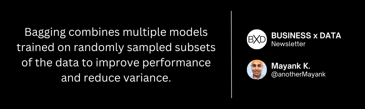 BxD Primer Series: Bagging Ensemble Models BxD Primer Series: Bagging Ensemble Models
