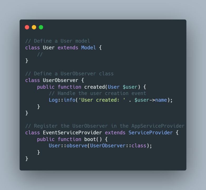 Laravel Observer Laravel Observer