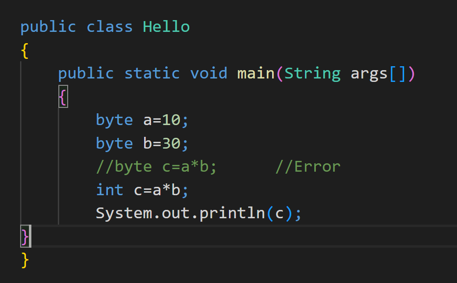 Java Type Promotion Java Type Promotion