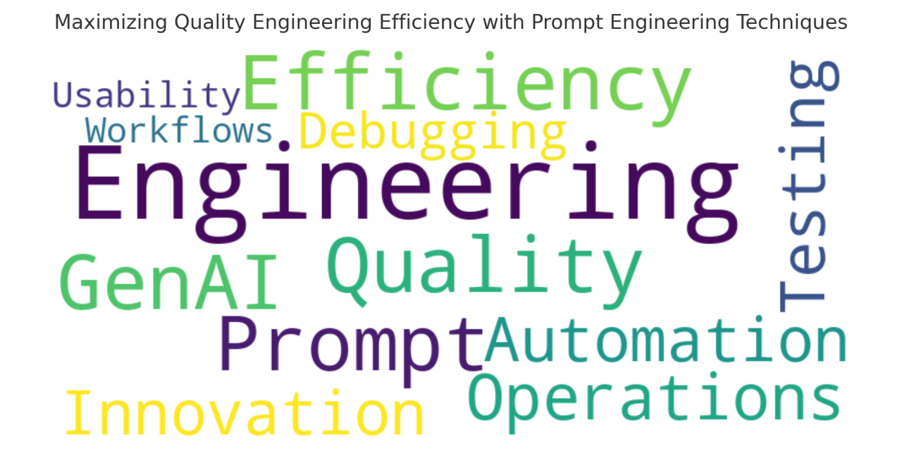 Maximizing Quality Engineering Efficiency with Prompt Engineering ... Maximizing Quality Engineering Efficiency with Prompt Engineering ...