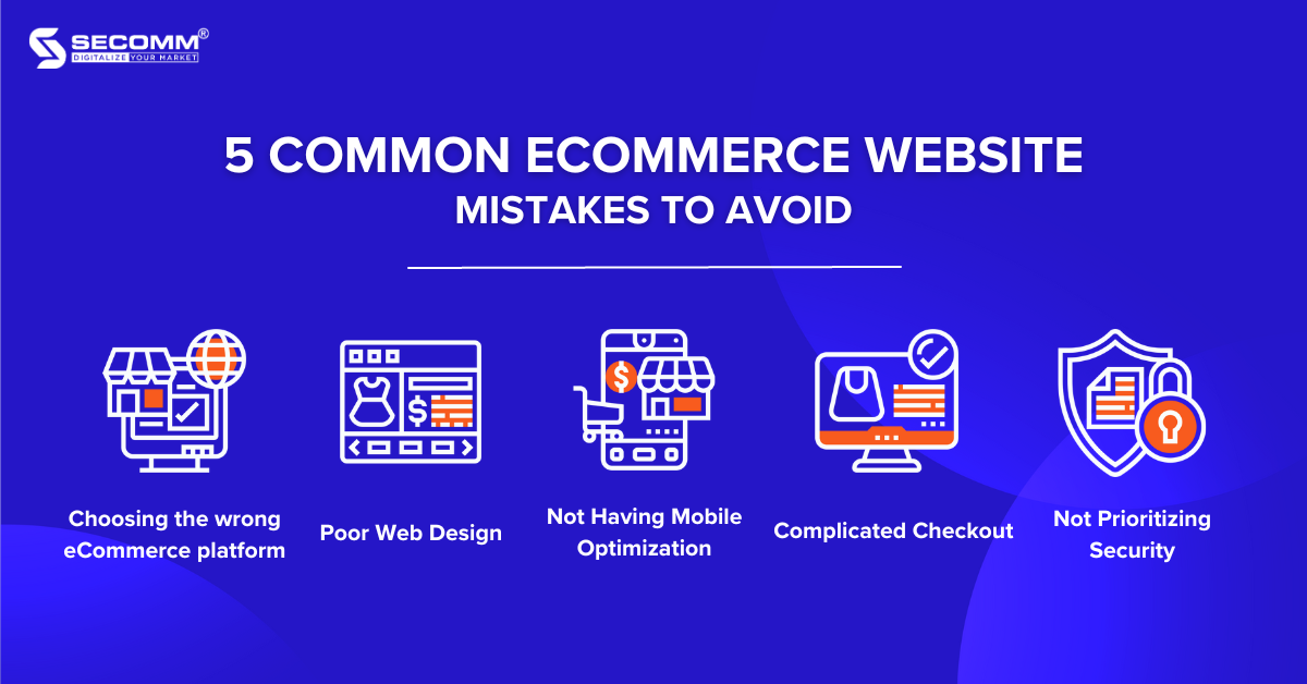 5 COMMON ECOMMERCE WEBSITE MISTAKES TO AVOID 5 COMMON ECOMMERCE WEBSITE MISTAKES TO AVOID