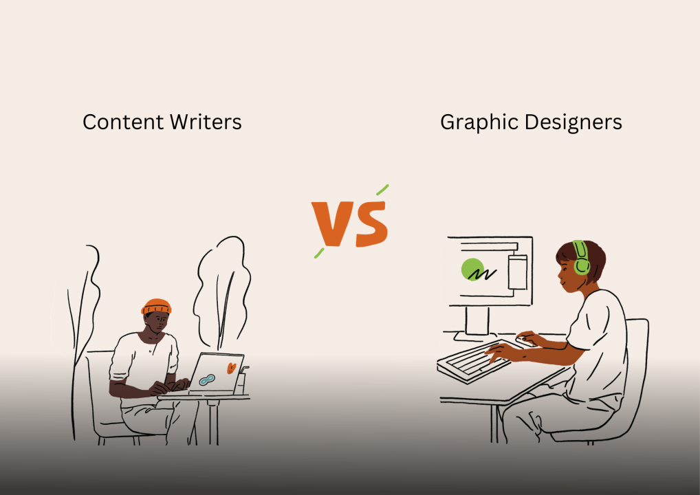 Content Writers vs Graphic Designers: The never-ending battle Content Writers vs Graphic Designers: The never-ending battle