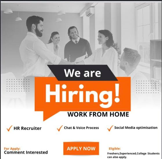 Hiring : Interns, Freshers, Students & Experienced | WFH & WFO Hiring : Interns, Freshers, Students & Experienced | WFH & WFO